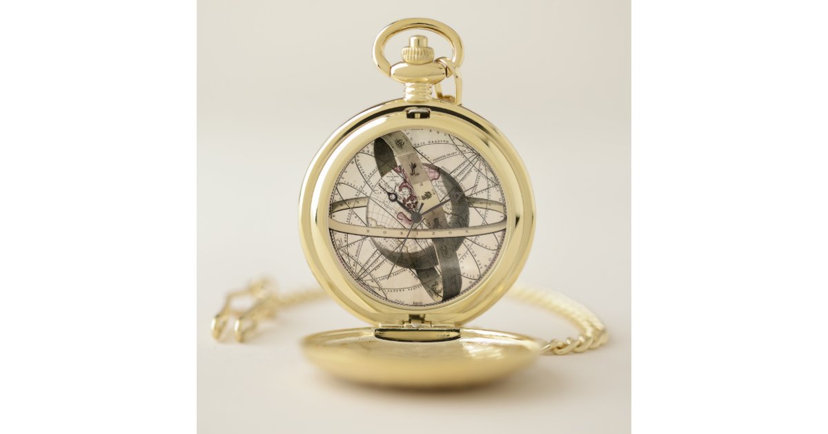 Astrological Chart Pocket Watch | Zazzle