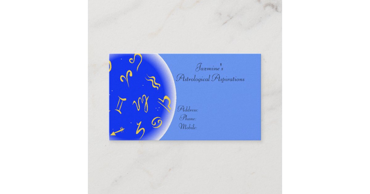 Astrology Business Card | Zazzle