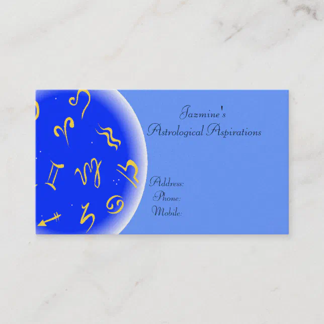 Astrology Business Card | Zazzle