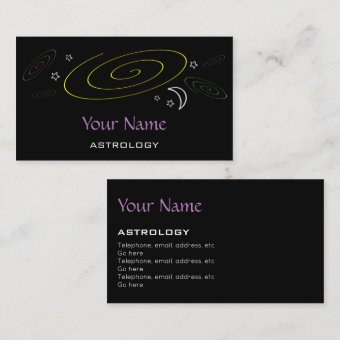 Astrology Business Cards | Zazzle