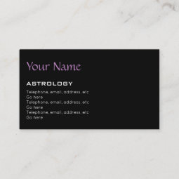 Astrology Business Cards | Zazzle