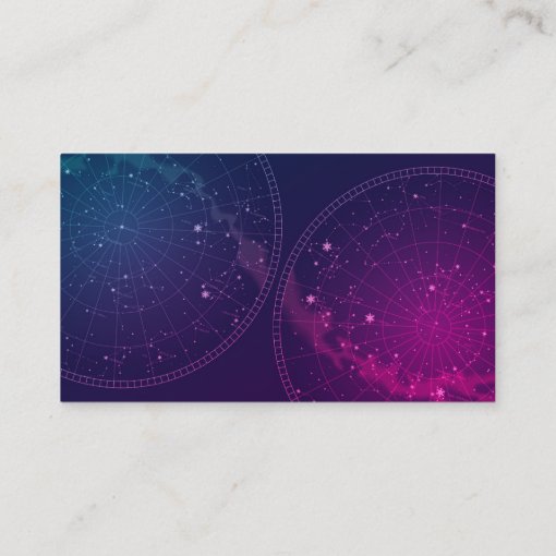 Astrology Constellations Chart (Color) Astrologer Business Card | Zazzle