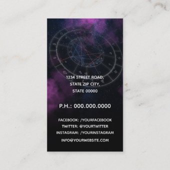 Astrology Consultant Astrologer Business Card | Zazzle