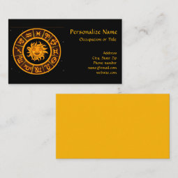Astrology Signs Horoscope Symbols Business Card | Zazzle