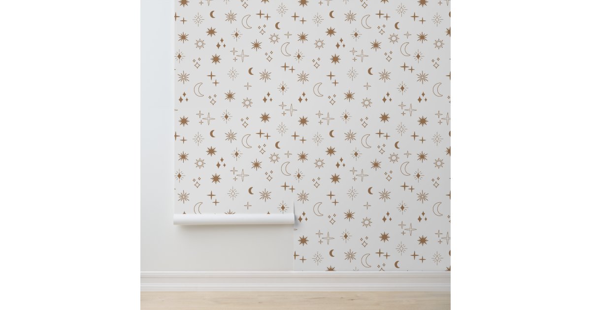 Astrology Star Pattern Wallpaper | Zazzle