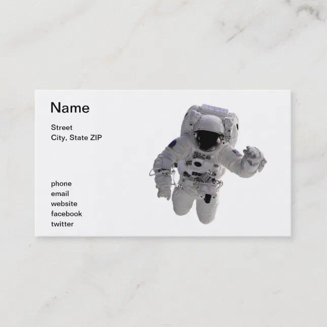 Astronaut Business Card | Zazzle