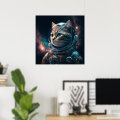 Astronaut cat 2 poster | Zazzle