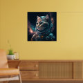 Astronaut cat 2 poster | Zazzle