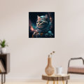 Astronaut cat 2 poster | Zazzle