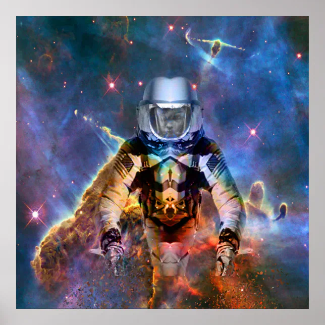 Astronaut Disintegration Poster | Zazzle