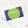 Astronaut Favor Box Blank Name Stickers | Zazzle