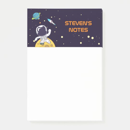 Astronaut Floating in Outer Space Post-it Notes | Zazzle.com