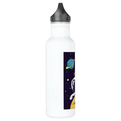 Astronaut Floating in Outer Space Stainless Steel Water Bottle | Zazzle