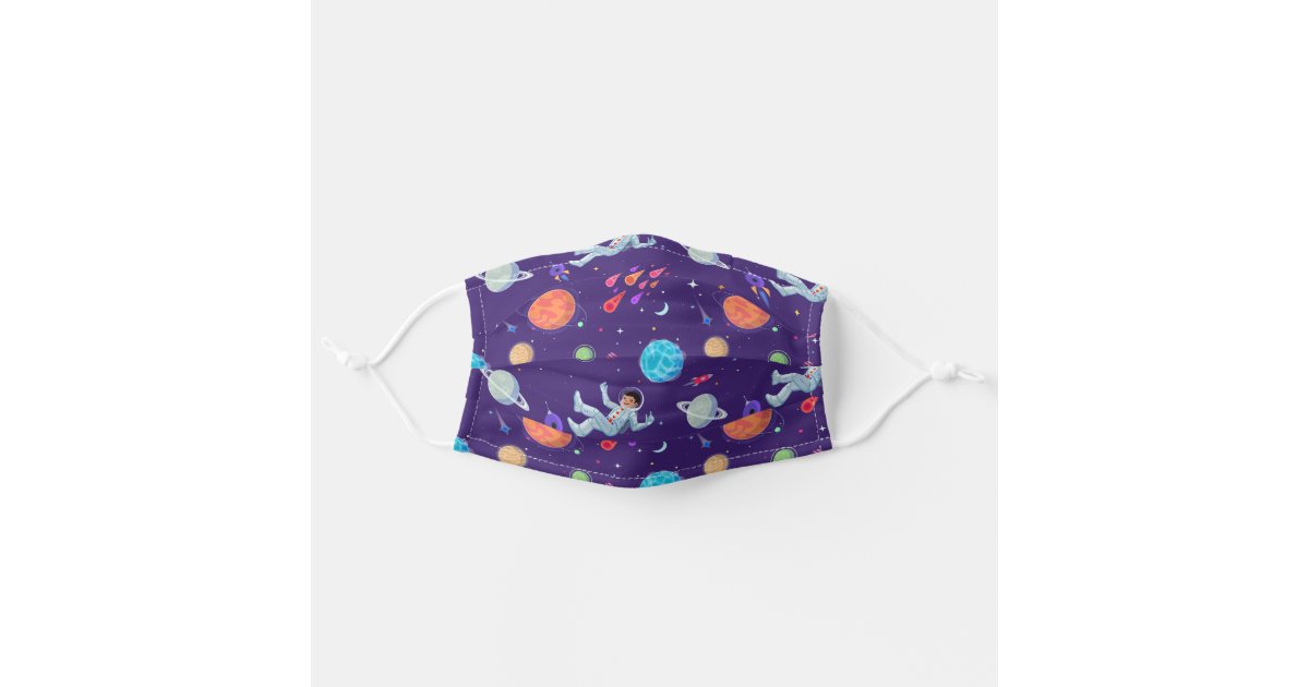 Astronaut in Outer Space Face Mask | Zazzle