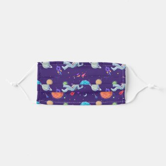 Astronaut in Outer Space Face Mask | Zazzle