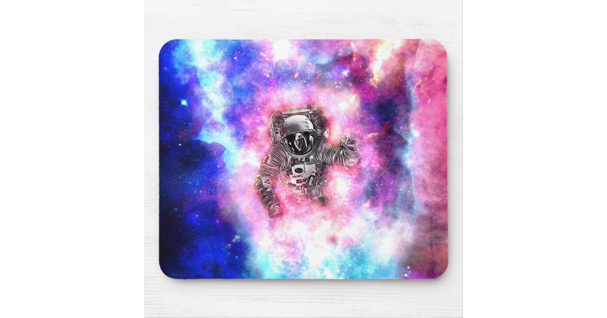 Astronaut in space mouse pad | Zazzle