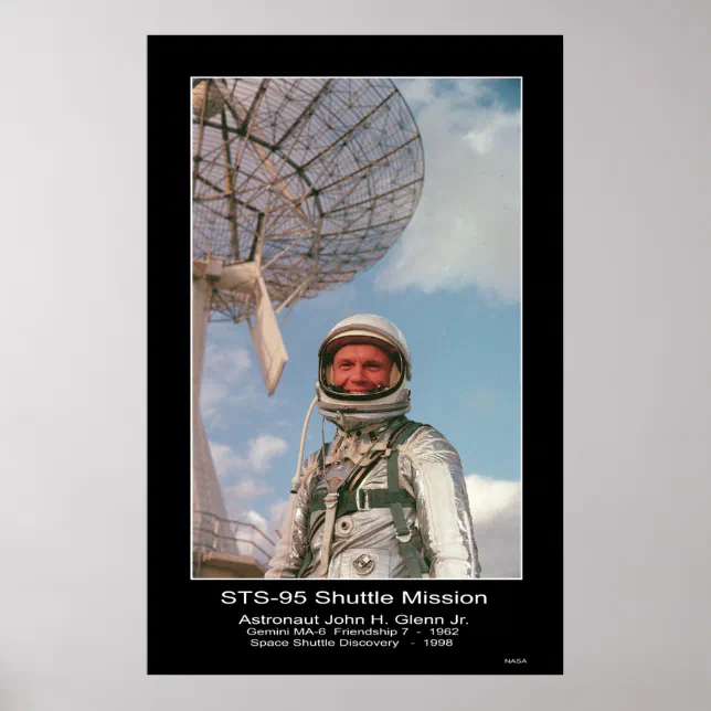 Astronaut John H. Glenn Jr. Poster | Zazzle