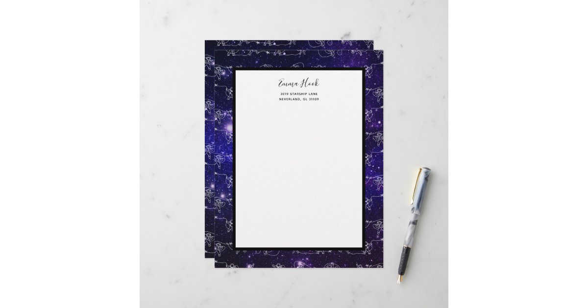 Astronaut Letterhead | Zazzle