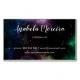 Astronaut Modern Creative Galaxy Themed Space Dark Business Card Magnet ...