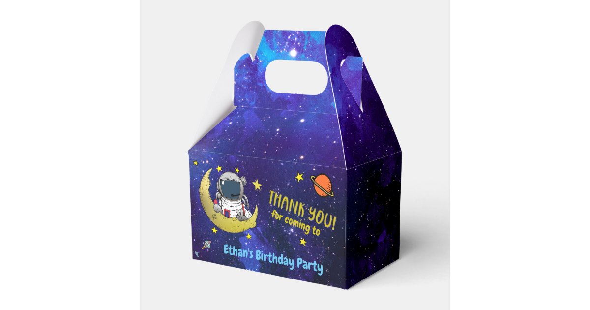 Astronaut & Moon Favor Boxes | Zazzle