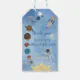Astronaut Outer Space Planets Birthday Gift Tag | Zazzle