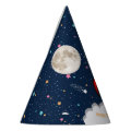 Astronaut Rocket Outer Space 1st Birthday Party Hat | Zazzle