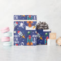 Astronaut Rocket Ship Personalized Birthday Gift Wrapping Paper | Zazzle