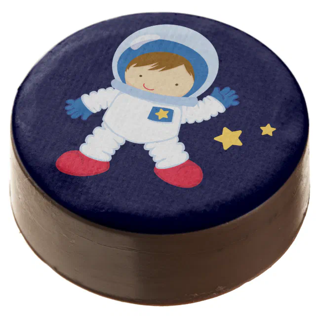 Astronaut Space Birthday Party Chocolate Dipped Oreo | Zazzle