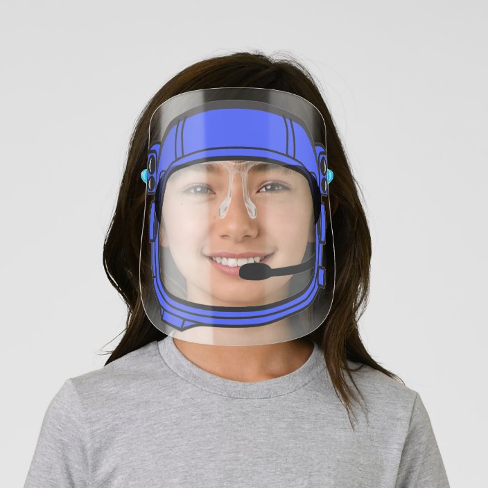 Astronaut Space Helmet Blue Face Shield | Zazzle.com