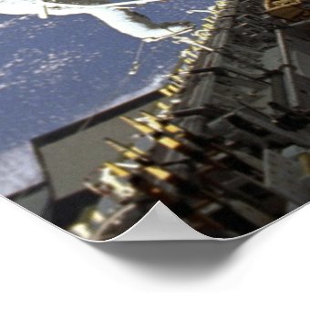 Astronauts capture and repair INTELSAT VI (STS-49) Poster | Zazzle