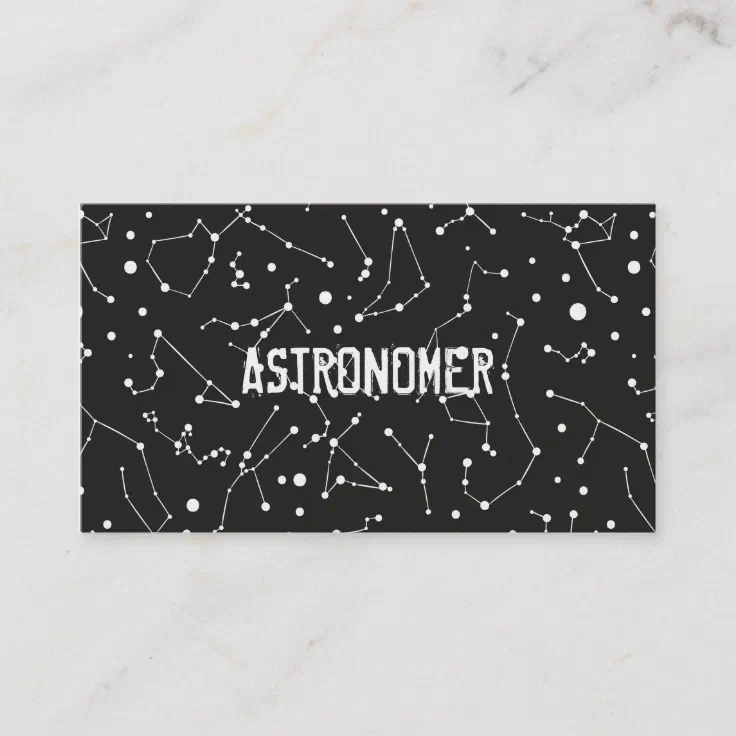 Astronomer and Constellations Business Card | Zazzle