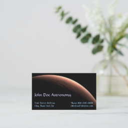 Astronomer Astronomy Solar System Business Card | Zazzle