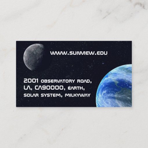 Astronomer business card template | Zazzle
