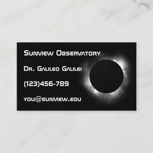 Astronomer business card template | Zazzle