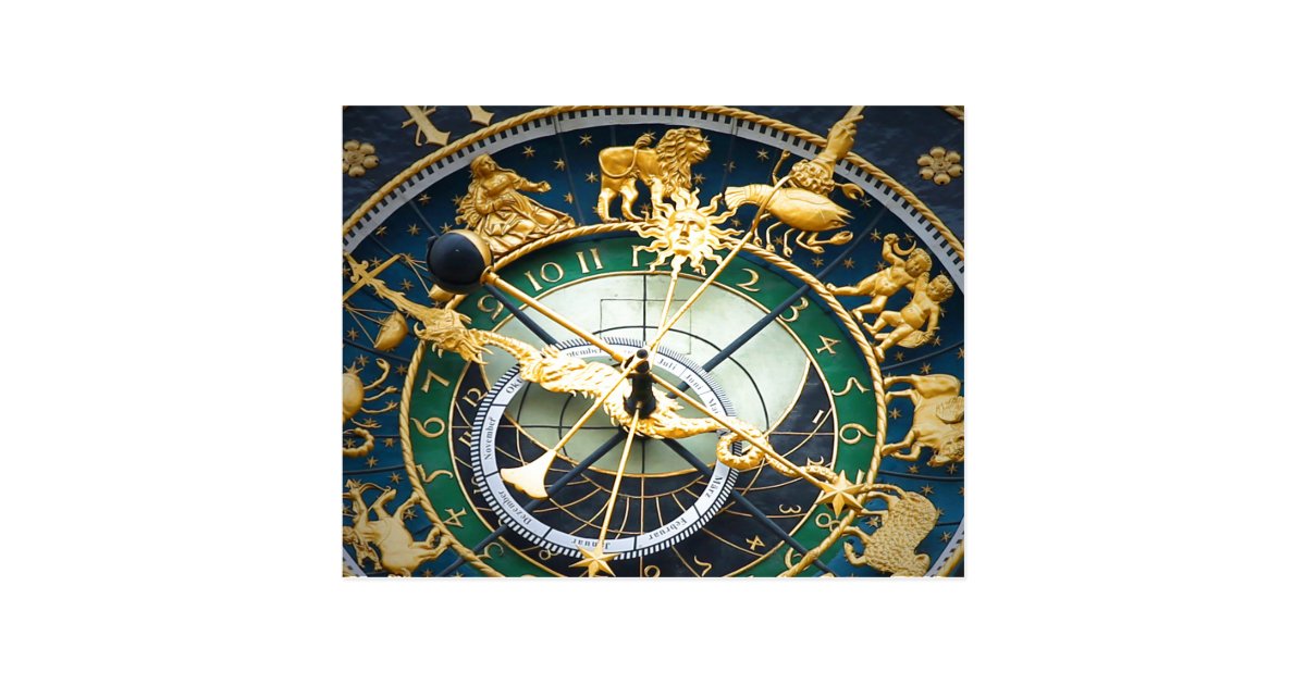Astronomical Clock Postcard | Zazzle.com