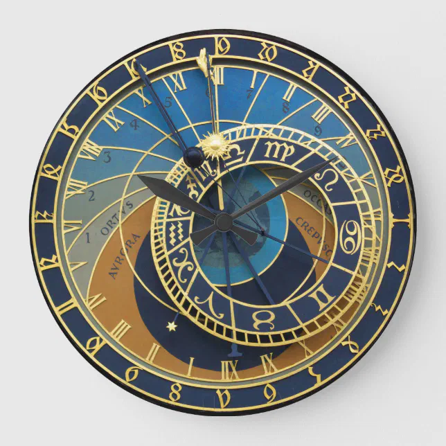 Astronomical Clock-Prague Orlog Large Clock | Zazzle