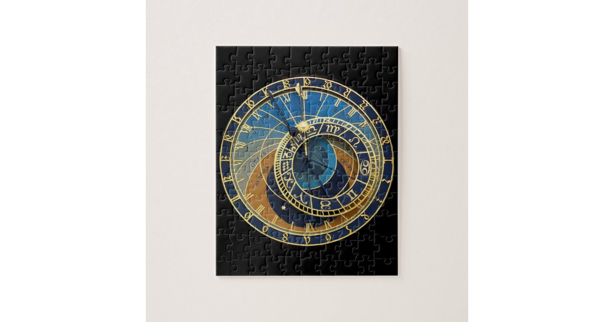 Astronomical Clock-Prague Orloj Jigsaw Puzzle | Zazzle