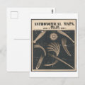 Astronomical Map View of Remarkable Comets Space Postcard | Zazzle