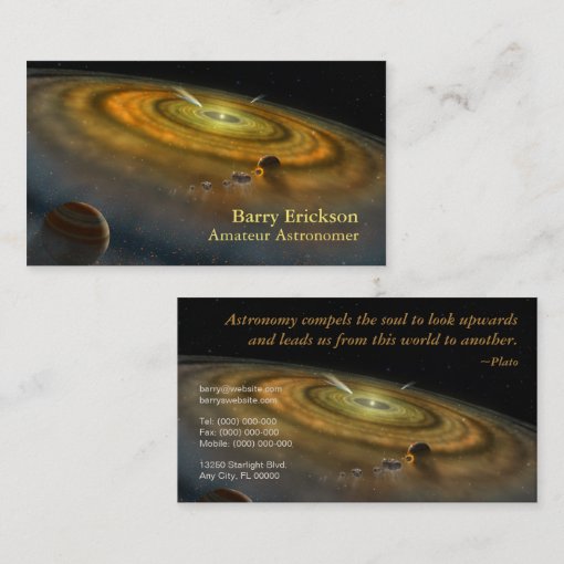 Astronomy Business Card | Zazzle