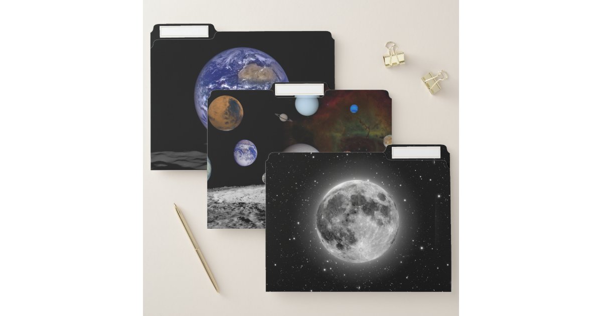 Astronomy File Folders | Zazzle