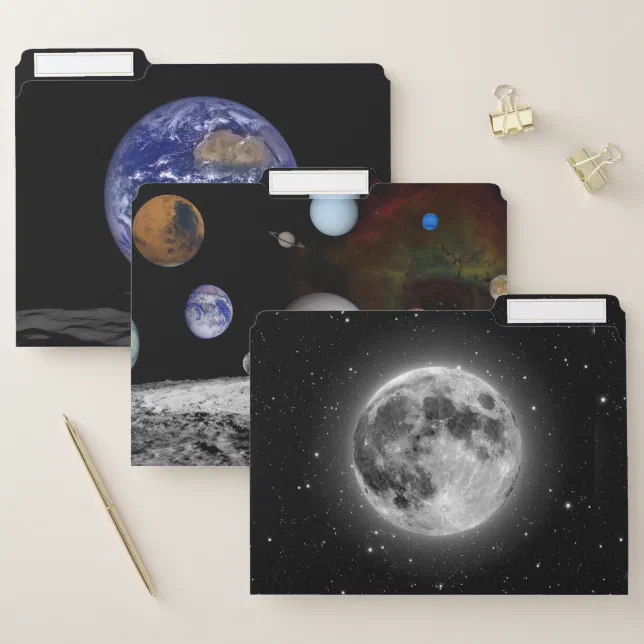 Astronomy File Folders | Zazzle