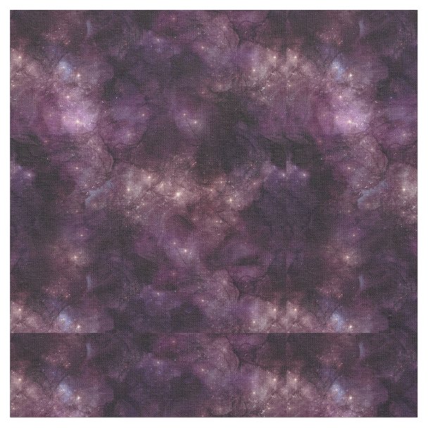 Galaxy And Space Pattern Fabric | Zazzle