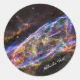 Astronomy & Nebula Veil, Hubble / Galaxy Classic Round Sticker | Zazzle