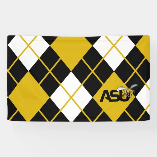ASU Hornet Argyle Pattern Banner | Zazzle.com