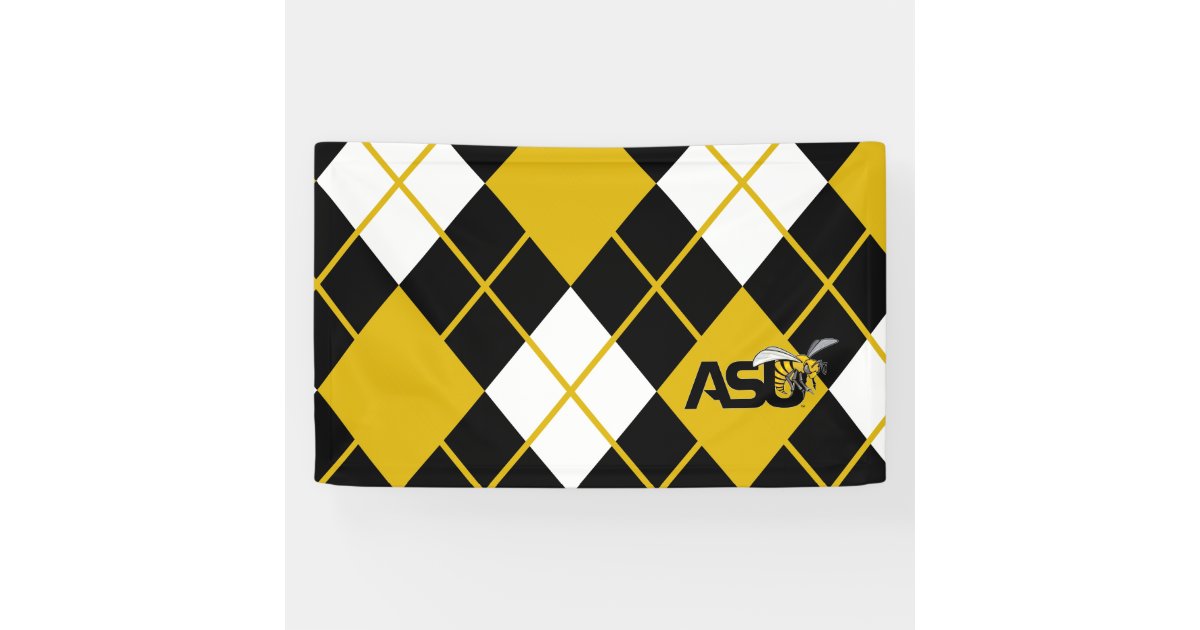 ASU Hornet Argyle Pattern Banner | Zazzle