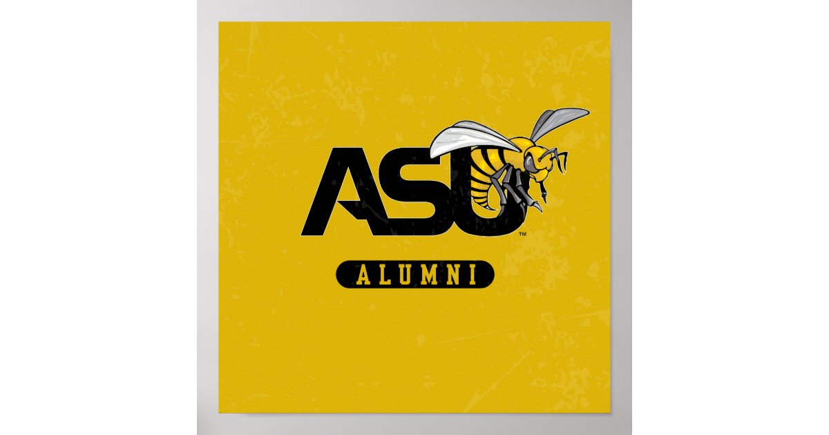 ASU Hornet Distressed Poster | Zazzle