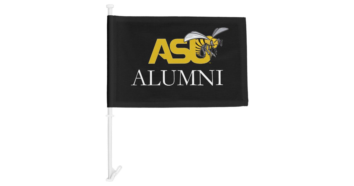 ASU Hornet Mark Alumni Car Flag | Zazzle