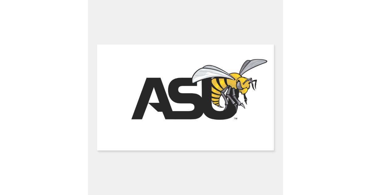 ASU Hornet Mark Rectangular Sticker | Zazzle