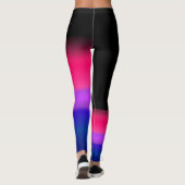 Asymmetric bi bisexual pride flag leggings | Zazzle