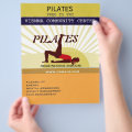 At Gym Stretching Woman Sun Sports Fitness Pilates Flyer | Zazzle